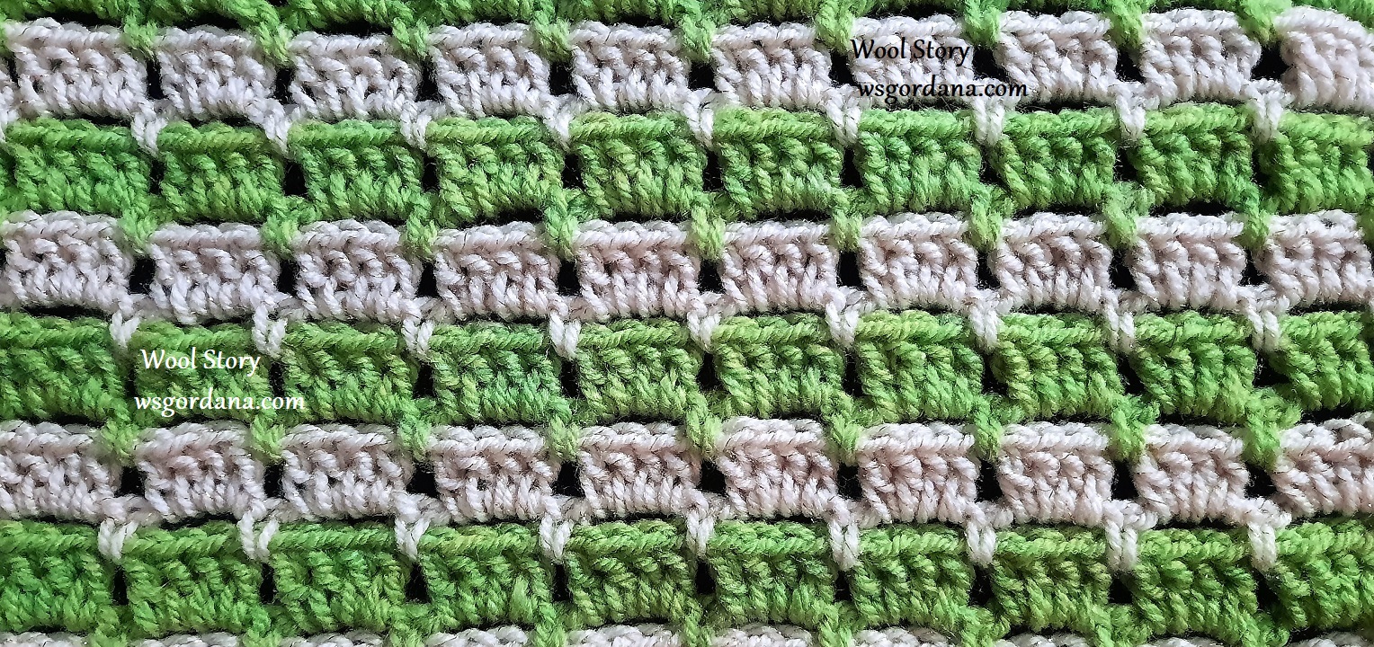 331 – Crochet an Easy Block Stitches Pattern - Wool Story by Gordana